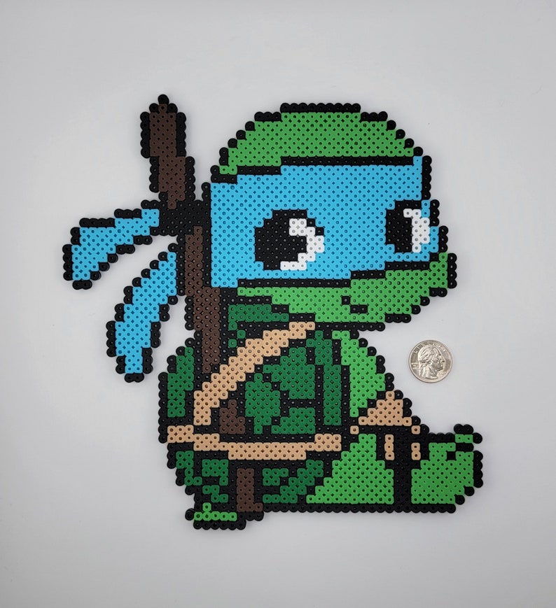 Teenage Mutant Ninja Turtles - Pixel Art - Made From Perler Beads - Etsy