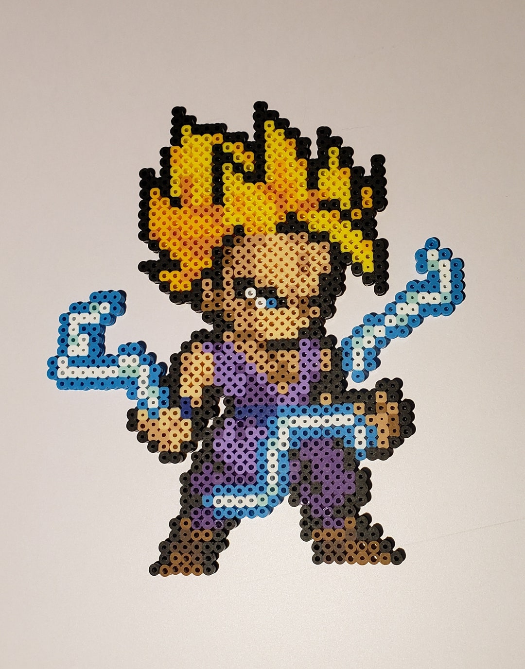 Gohan Super Saiyan 2 - Pixel Art - Made From Perler Beads - Etsy