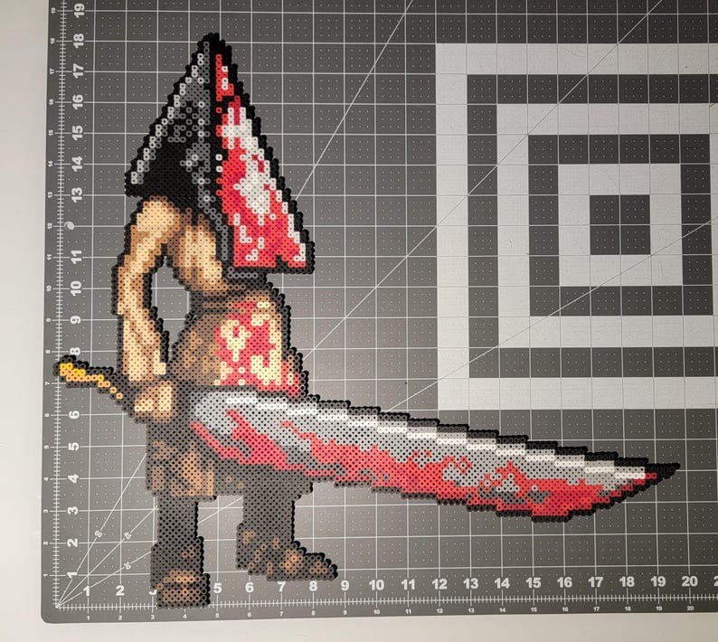 Pyramid Head - Silent Hill - Pixel Art - Made From Perler Beads - Etsy