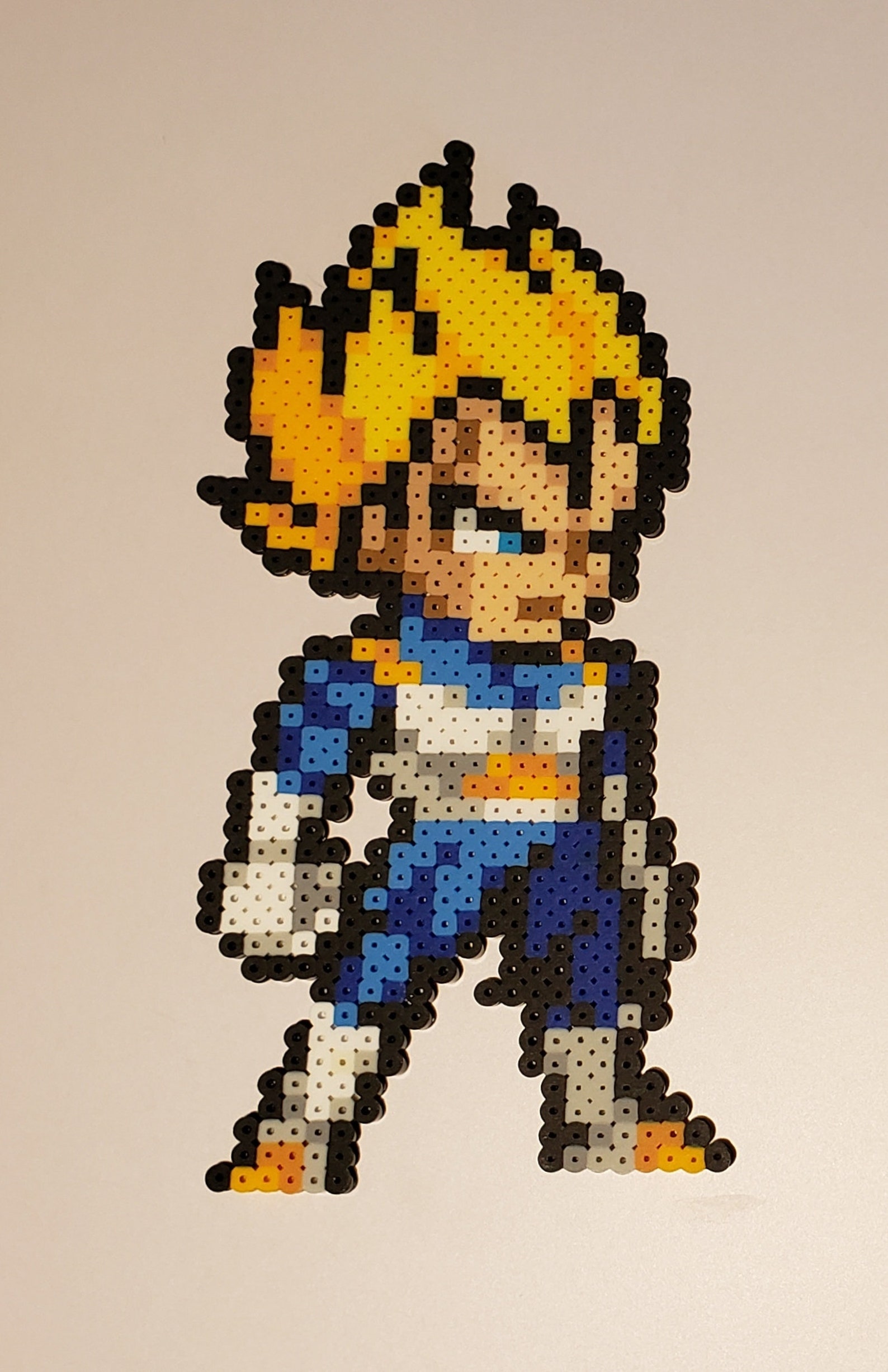 SSJ Goku & SSJ Vegeta - Pixel Art - Made From Perler Beads - Etsy