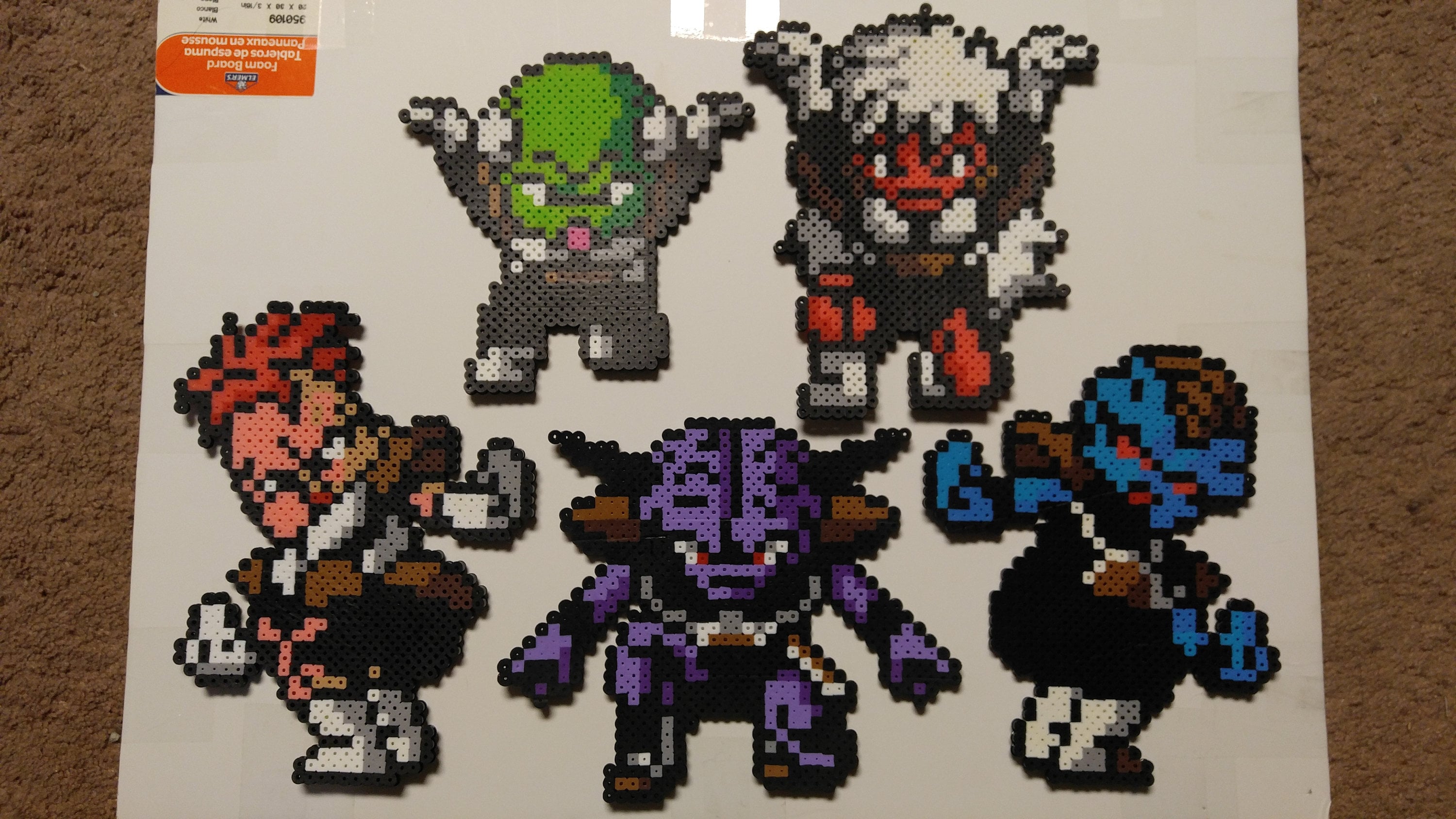 Ginyu Force - DBZ - Pixel Art - Made From Perler Beads - Etsy