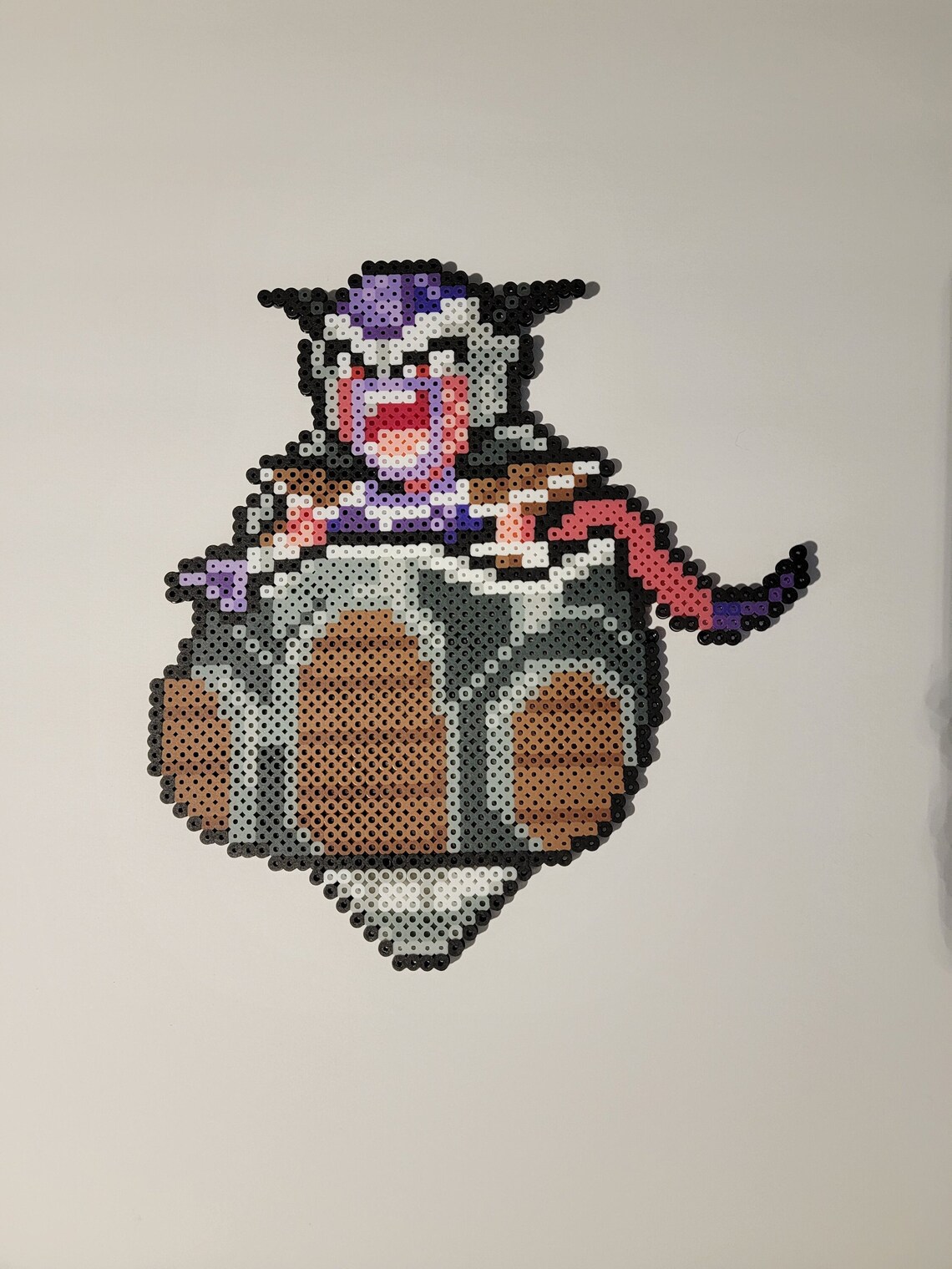 Frieza First Form DBZ Pixel Art Made From Perler Beads - Etsy
