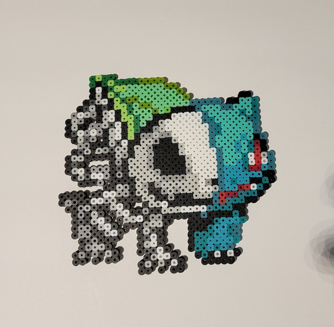 Dead Bulbasaur - Pokemon - Pixel Art - Made From Perler Beads - Etsy
