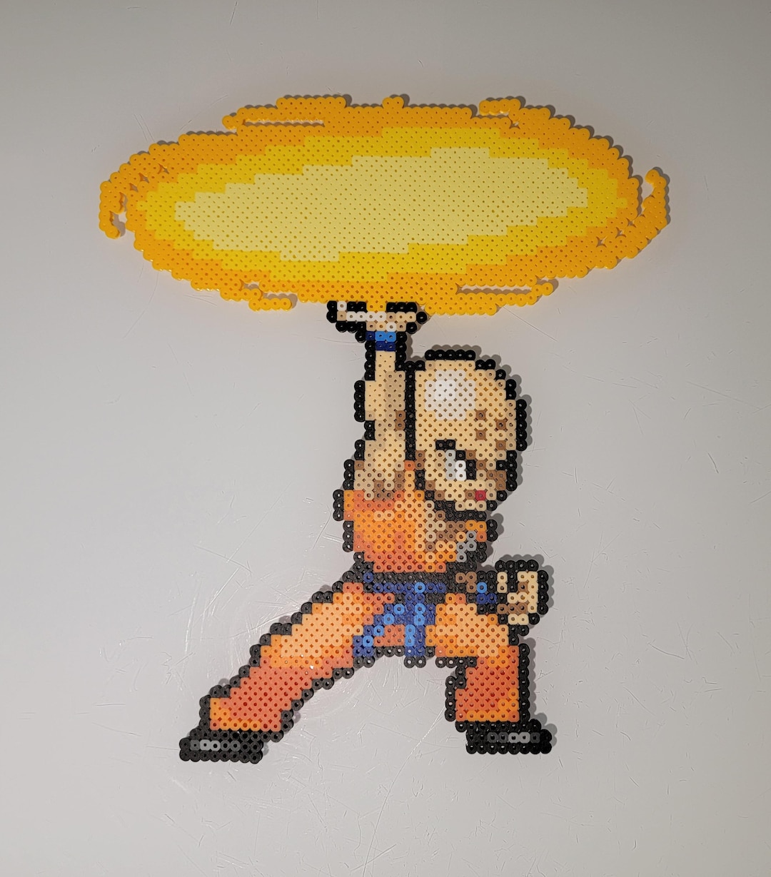 Krillin Destructo Disc - Pixel Art - Made From Perler Beads - Etsy