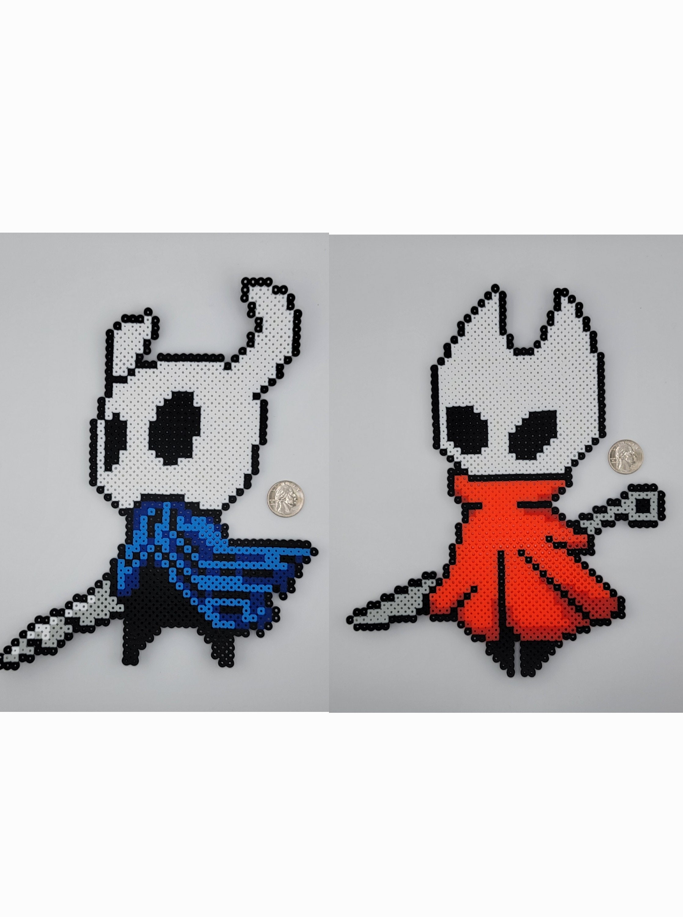 Hollow Knight & Hornet - Pixel Art - Made From Perler Beads - Etsy