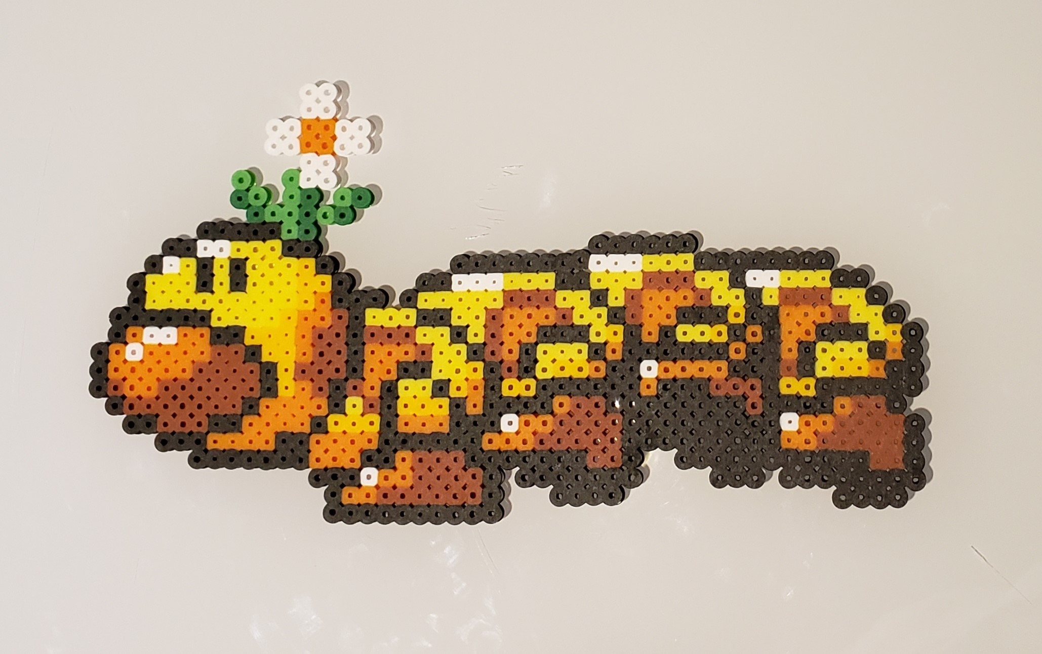Wiggler - Mario - SNES 16bit - Pixel Art - Made From Perler Beads - Etsy