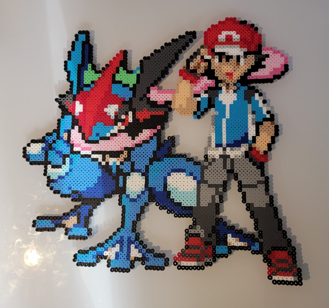 Ash Gerninja - Pokemon - Pixel Art - Made From Perler Beads - Etsy