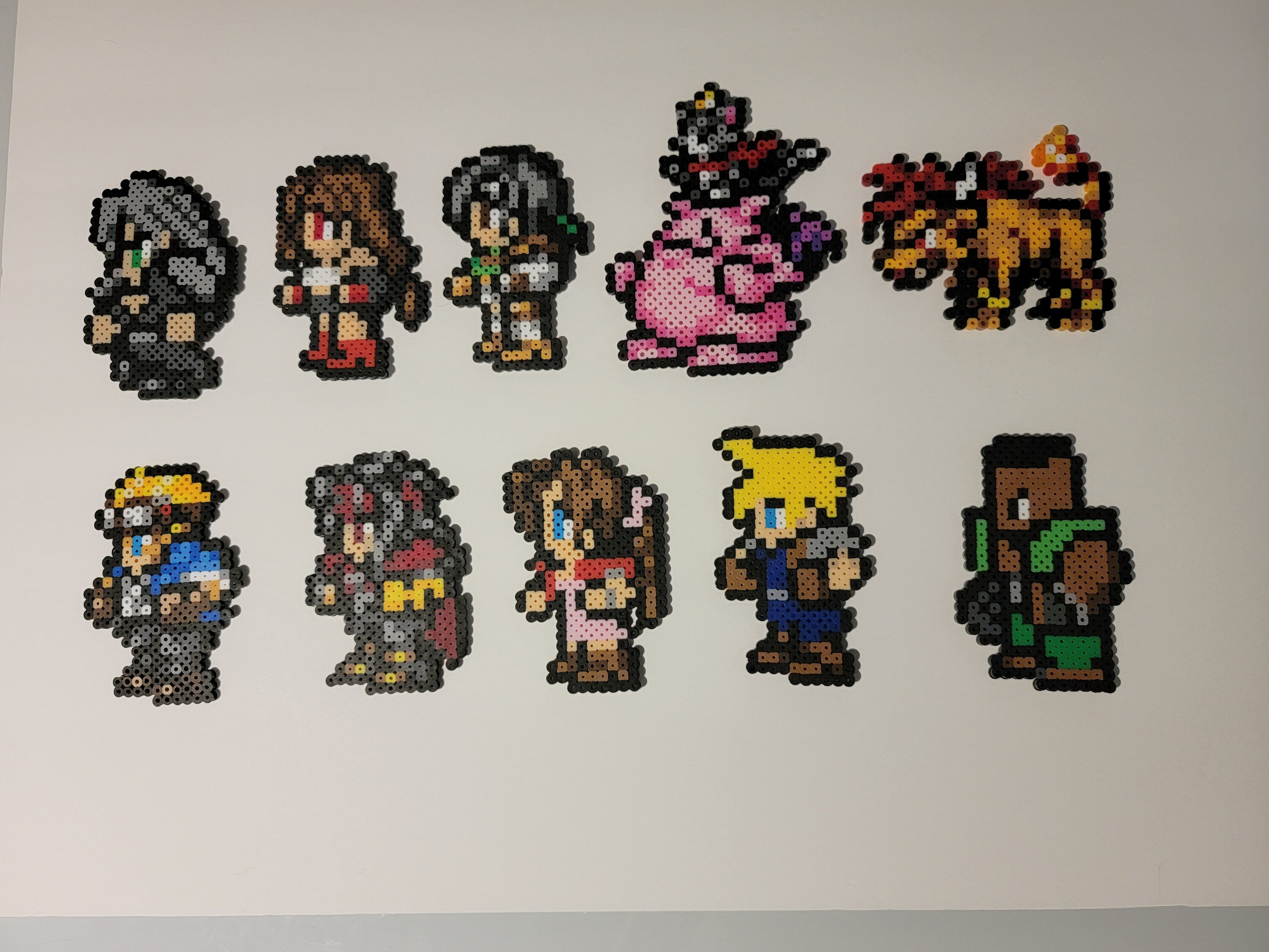 Final Fantasy 7 FF7 Pixel Art Made From Perler Beads - Etsy
