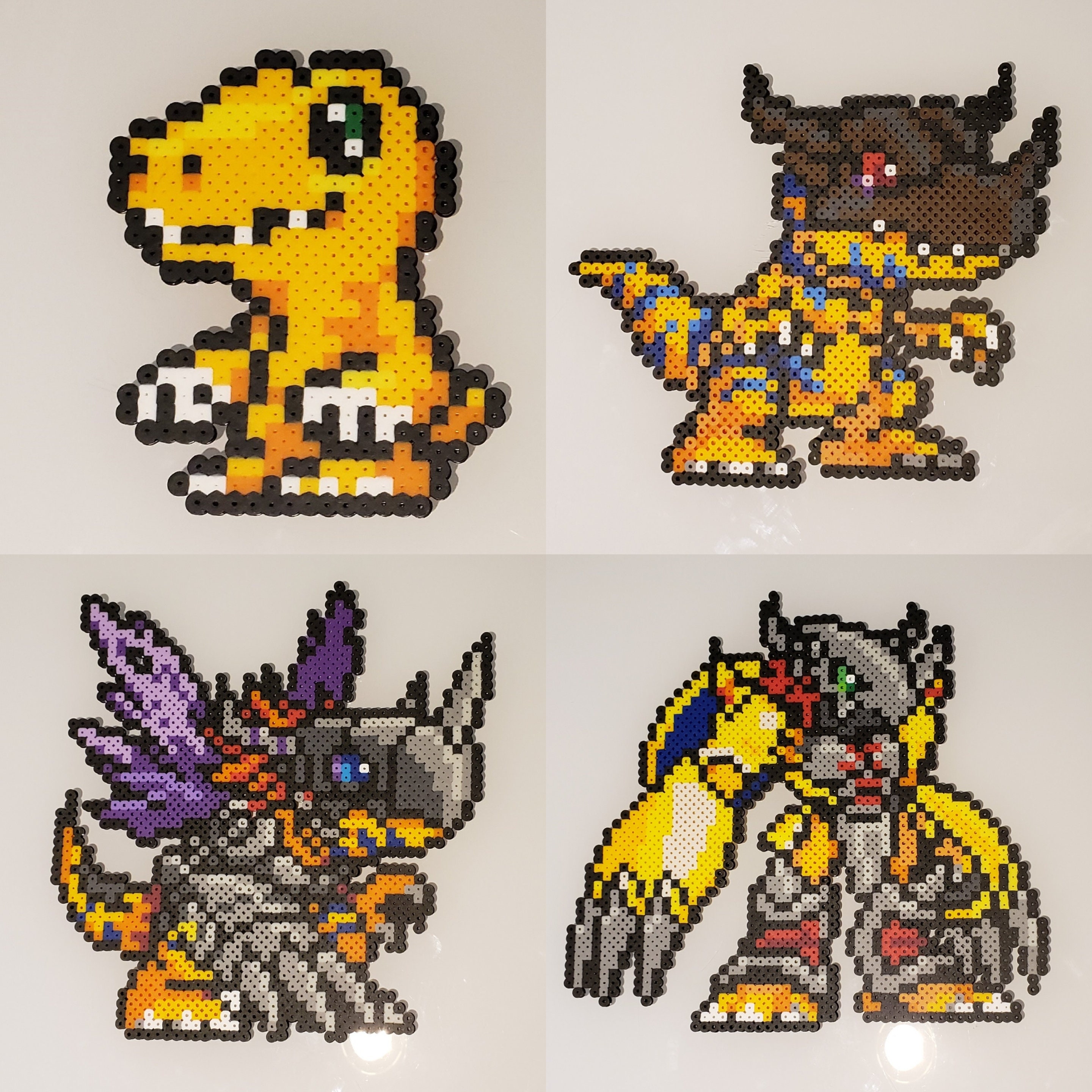 Agumon Greymon Metalgreymon Wargreymon Digimon Pixel Art Made From ...