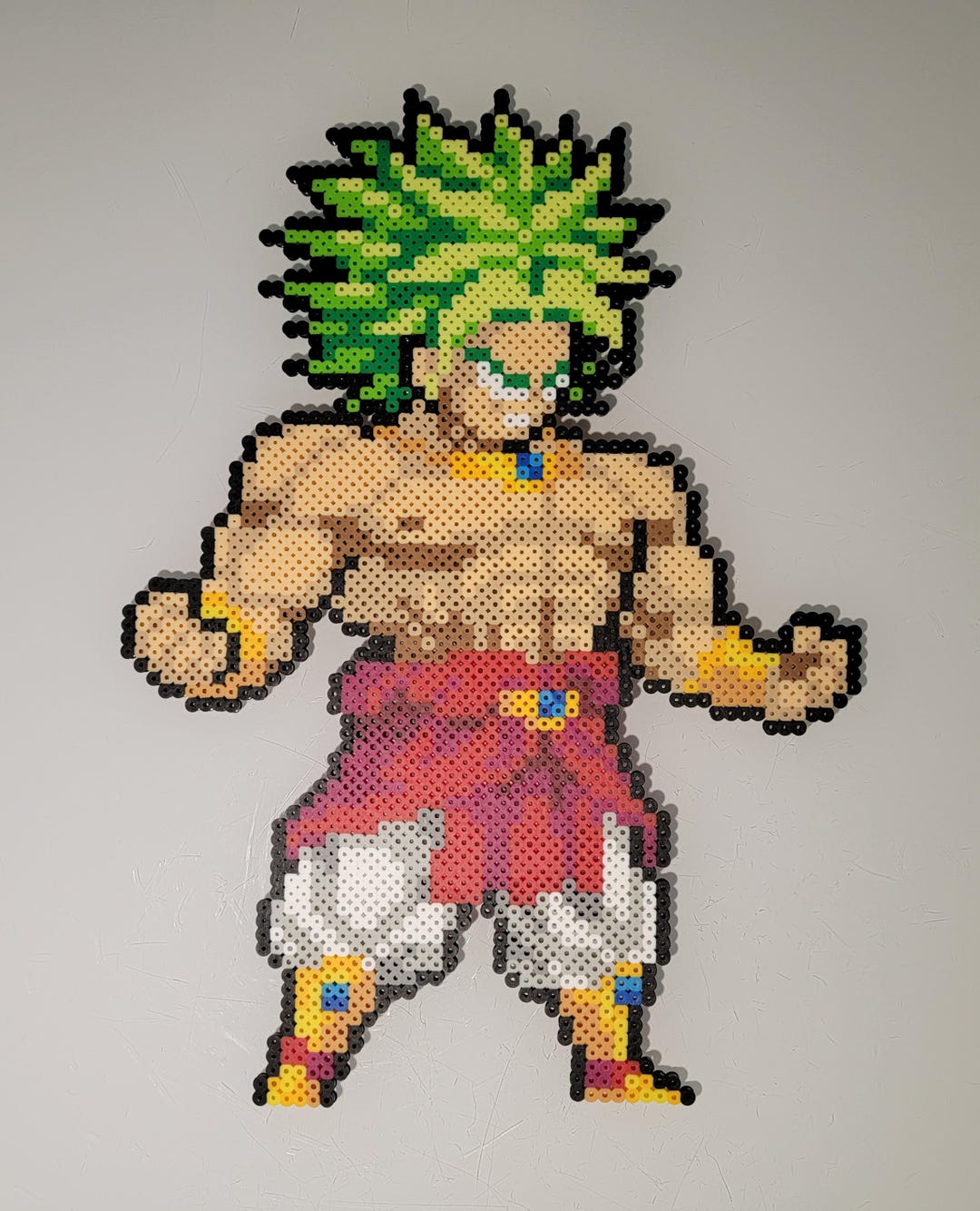 Legendary Super Saiyan Broly - Pixel Art - Made From Perler Beads - Etsy