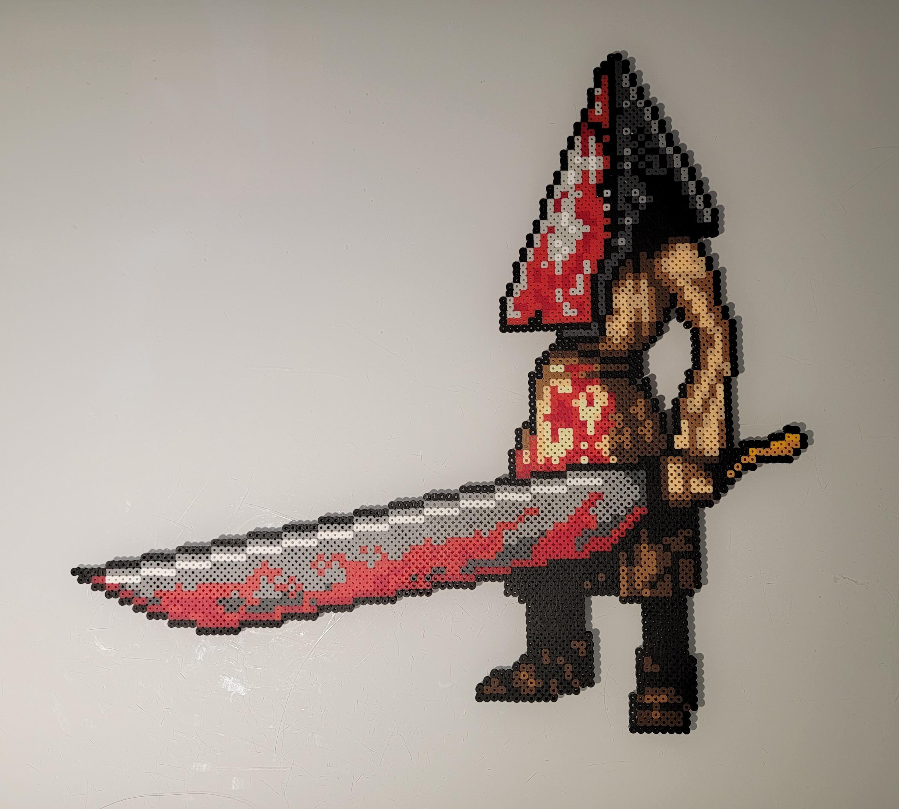 Pyramid Head - Silent Hill - Pixel Art - Made From Perler Beads - Etsy