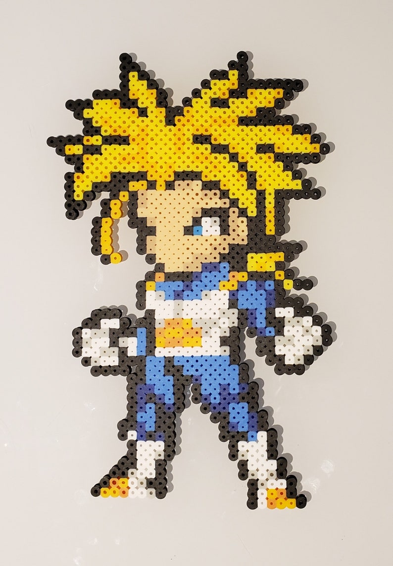Trunks / Super Saiyan Trunks - Pixel Art - Made From Perler Beads - Etsy
