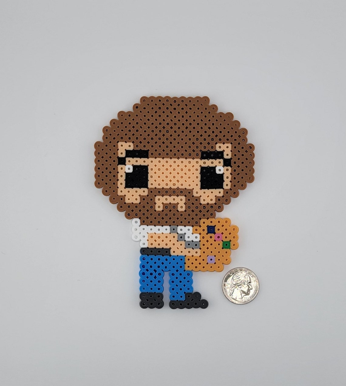 Bob Ross - Pixel Art - Made From Perler Beads - Etsy