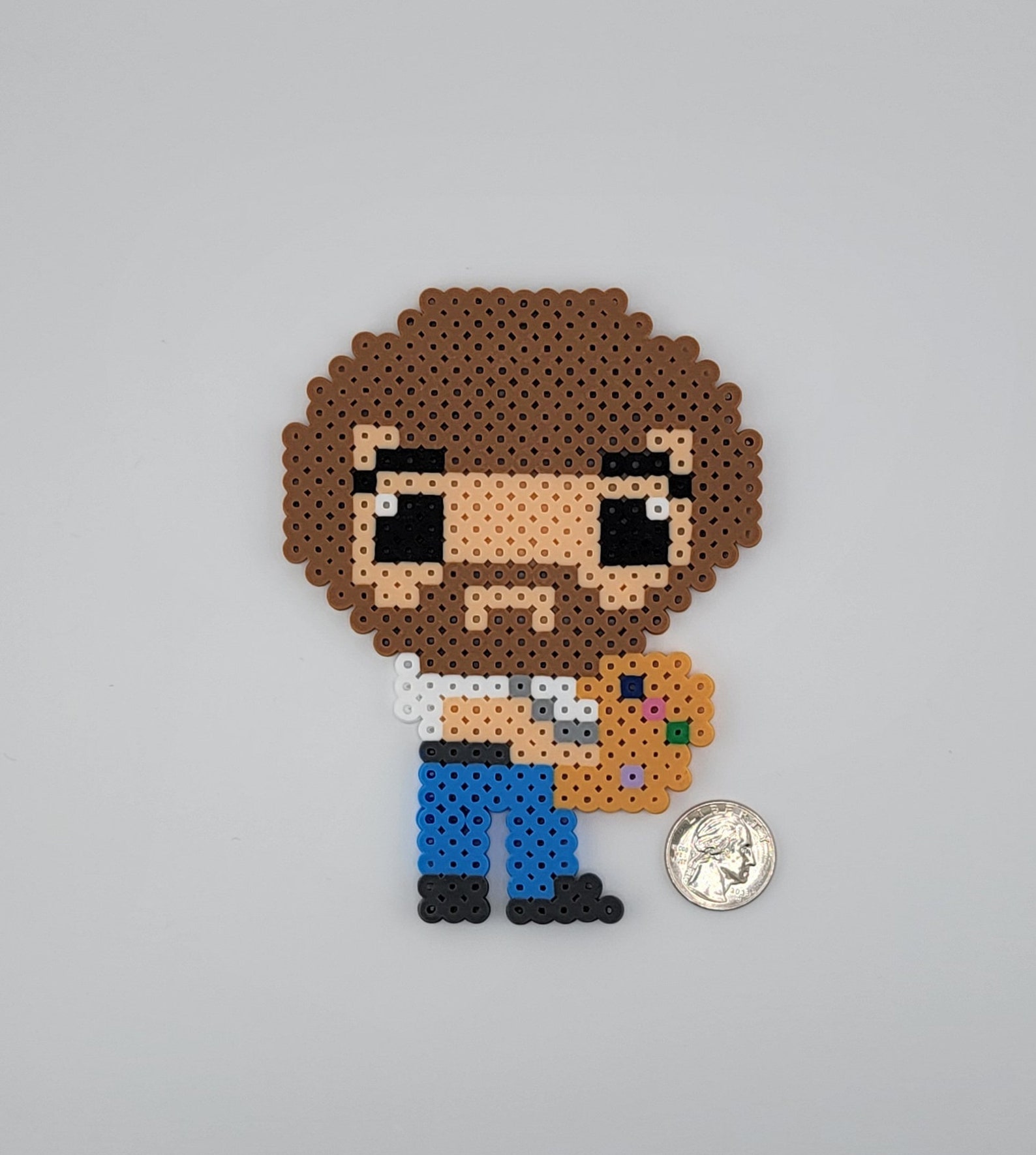 Bob Ross - Pixel Art - Made From Perler Beads - Etsy