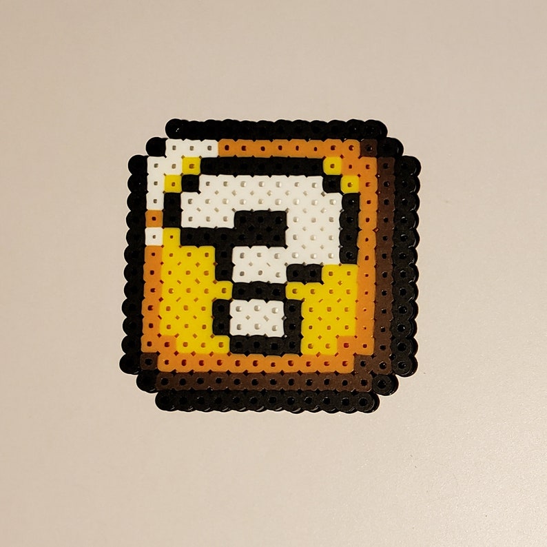 Mario Icons - SNES 16bit - Pixel Art - Made From Perler Beads - Etsy