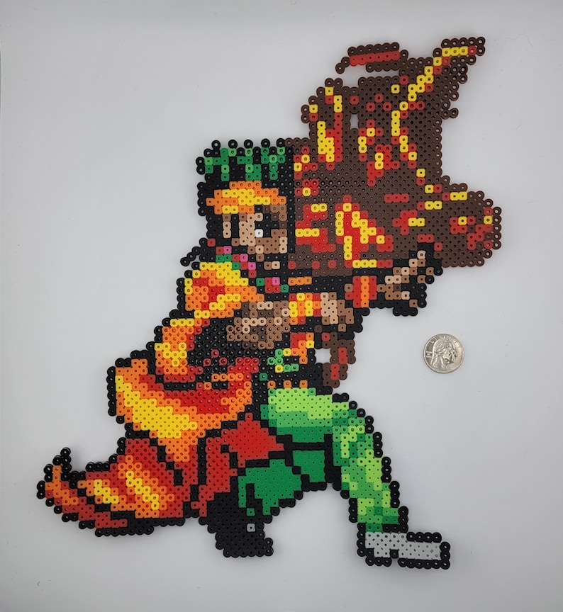 Muhammad Avdol Jojo Bizarre Adventure Pixel Art Made From Perler Beads ...