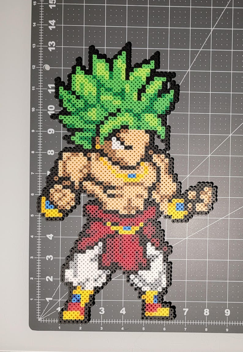 Broly - DBZ - Pixel Art - Made From Perler Beads - Etsy