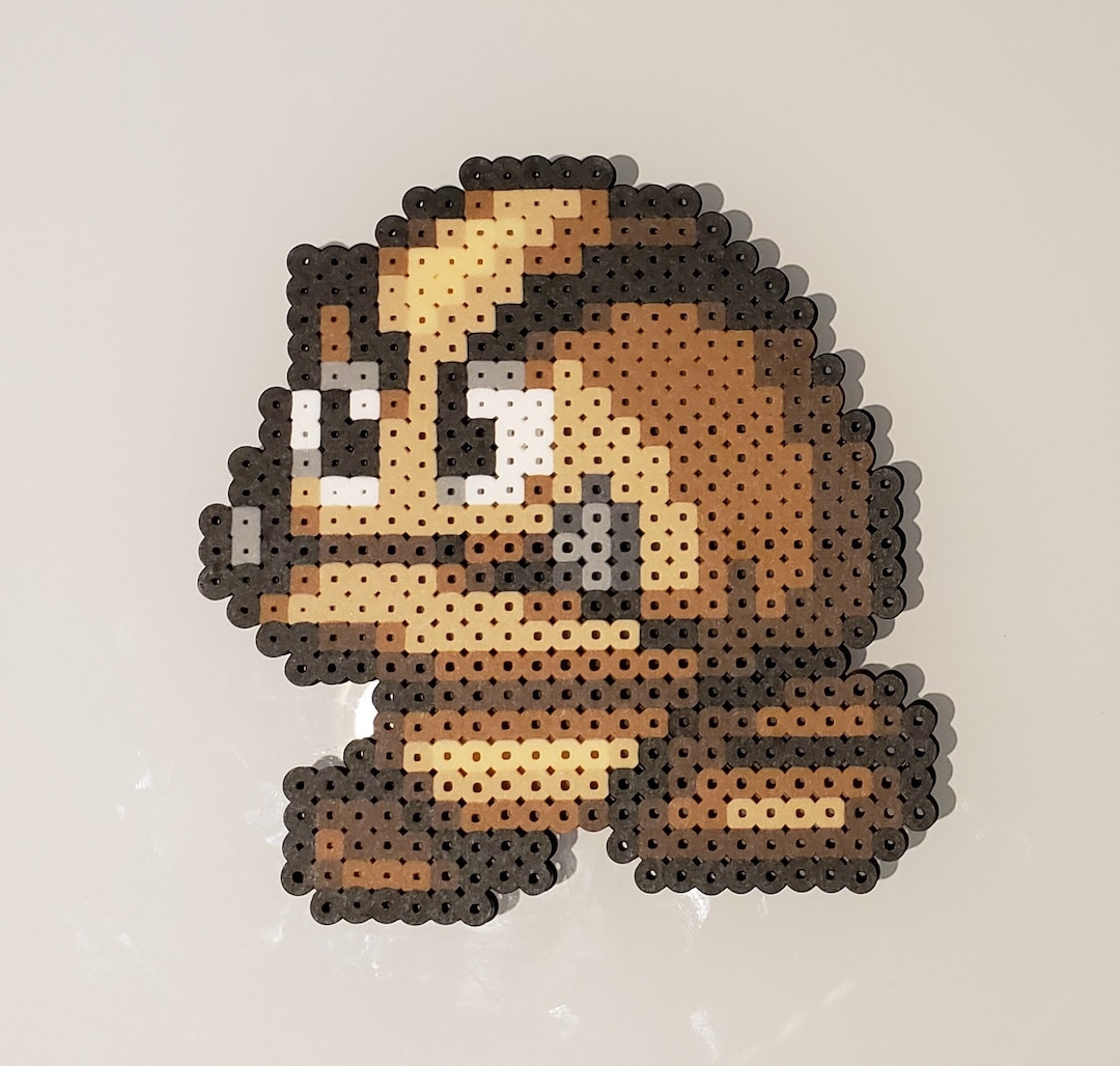 Goomba - Mario - Pixel Art - Made From Perler Beads - Etsy