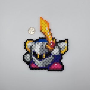 Link Kirby - Meta Knight - Pixel Art - Made From Perler Beads - Etsy