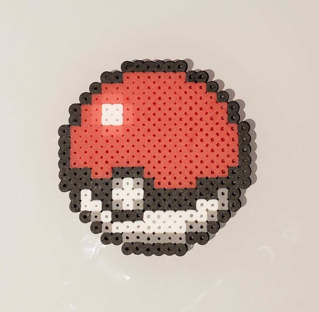 Pokeball - Pixel Art - Made From Perler Beads - Etsy
