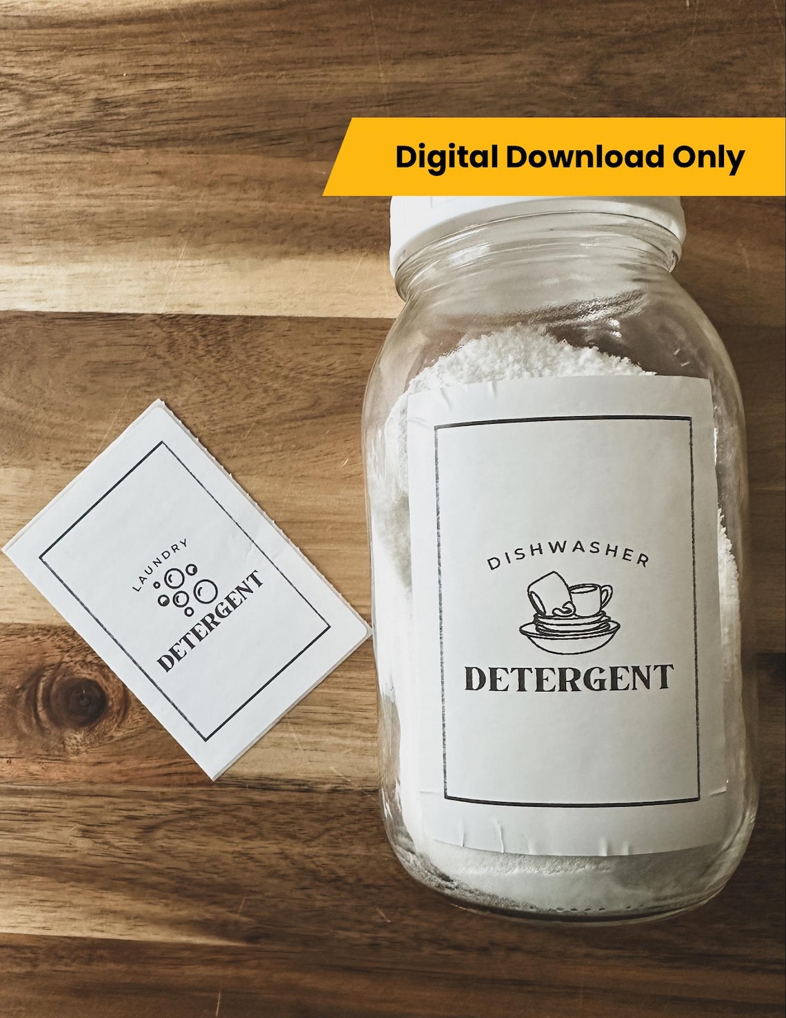 Dishwasher & Laundry Detergent Labels (digital Download) - Etsy