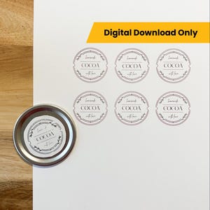Homemade Hot Cocoa Labels & Recipe (digital Download) - Etsy