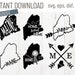 Maine Svg-maine State Svg-maine Bundle-maine Shirt-me Svg-states Svg ...