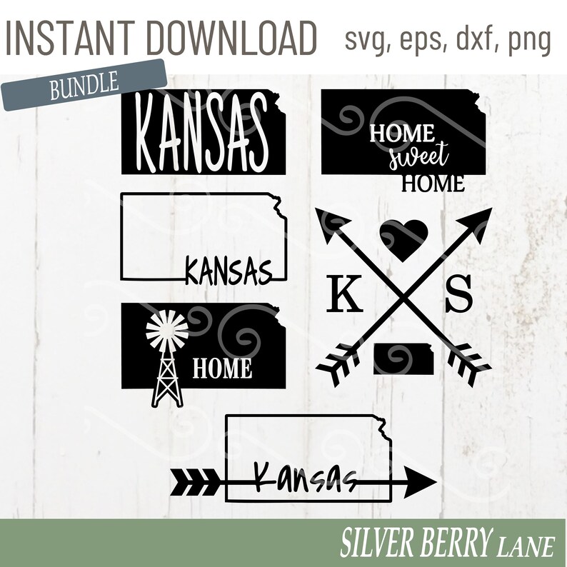 Kansas Svg-kansas State Svg-kansas Bundle-kansas Shirt-ks Svg-states ...