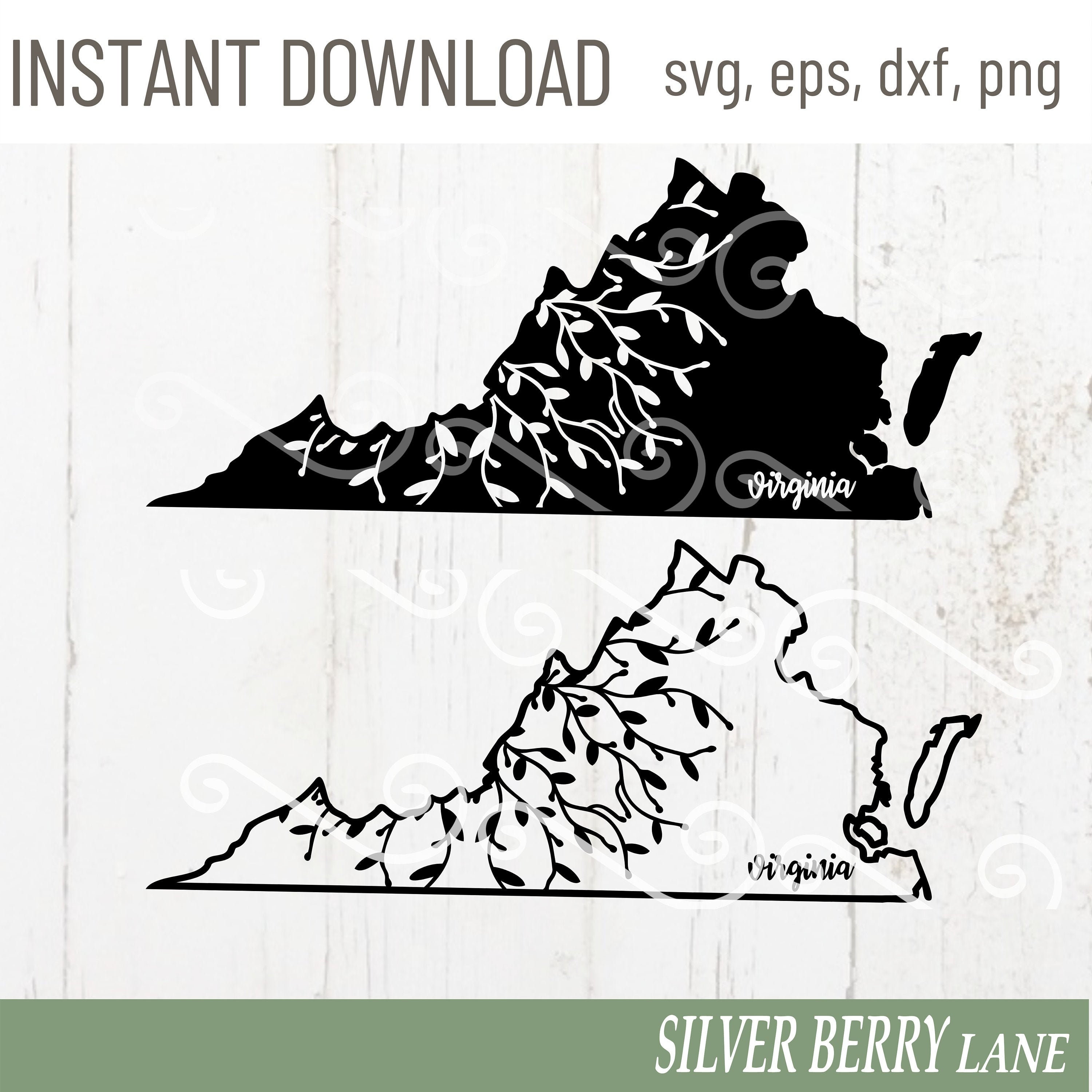 Virginia Svg-virginia Mandala Svg-virginia State Svg-virginia Tshirt ...