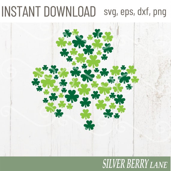 Shamrock Svg-shamrock of Shamrocks Svg-green Svg-st Patricks | Etsy