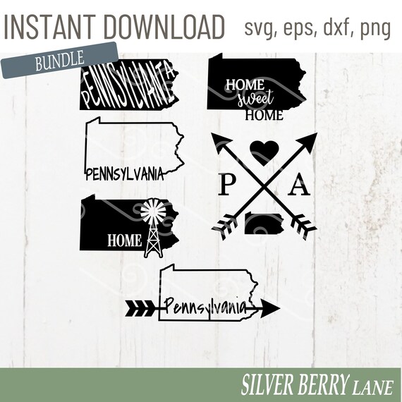Pennsylvania Svg-pennsylvania State Svg-pennsylvania - Etsy