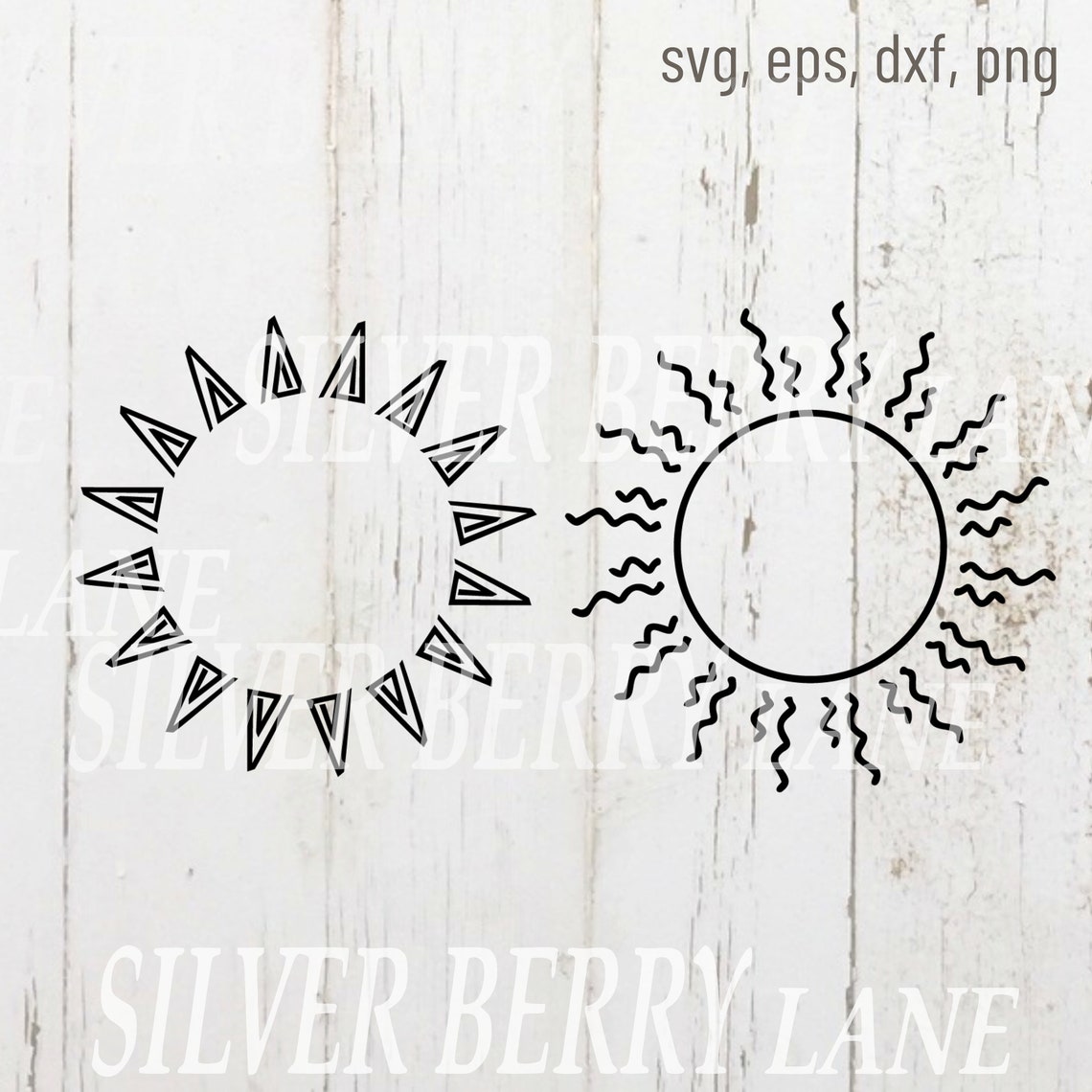 Sun Svg-sun Clip Art-sun Cut File-hand Drawn Sun-sun Bundle Svg ...