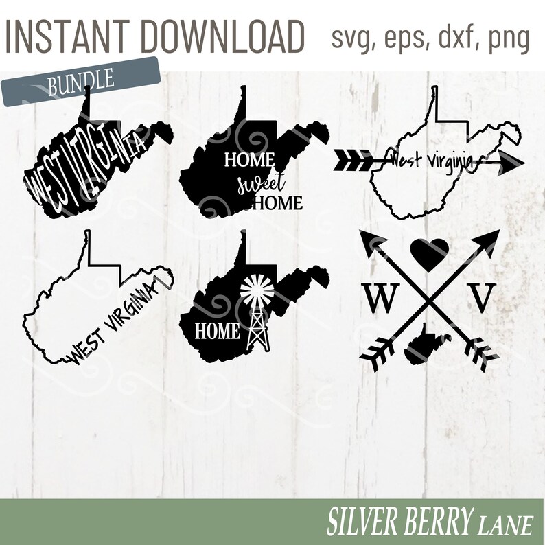 West Virginia Svg-west Virginia State Svg-west Virginia Bundle-west ...