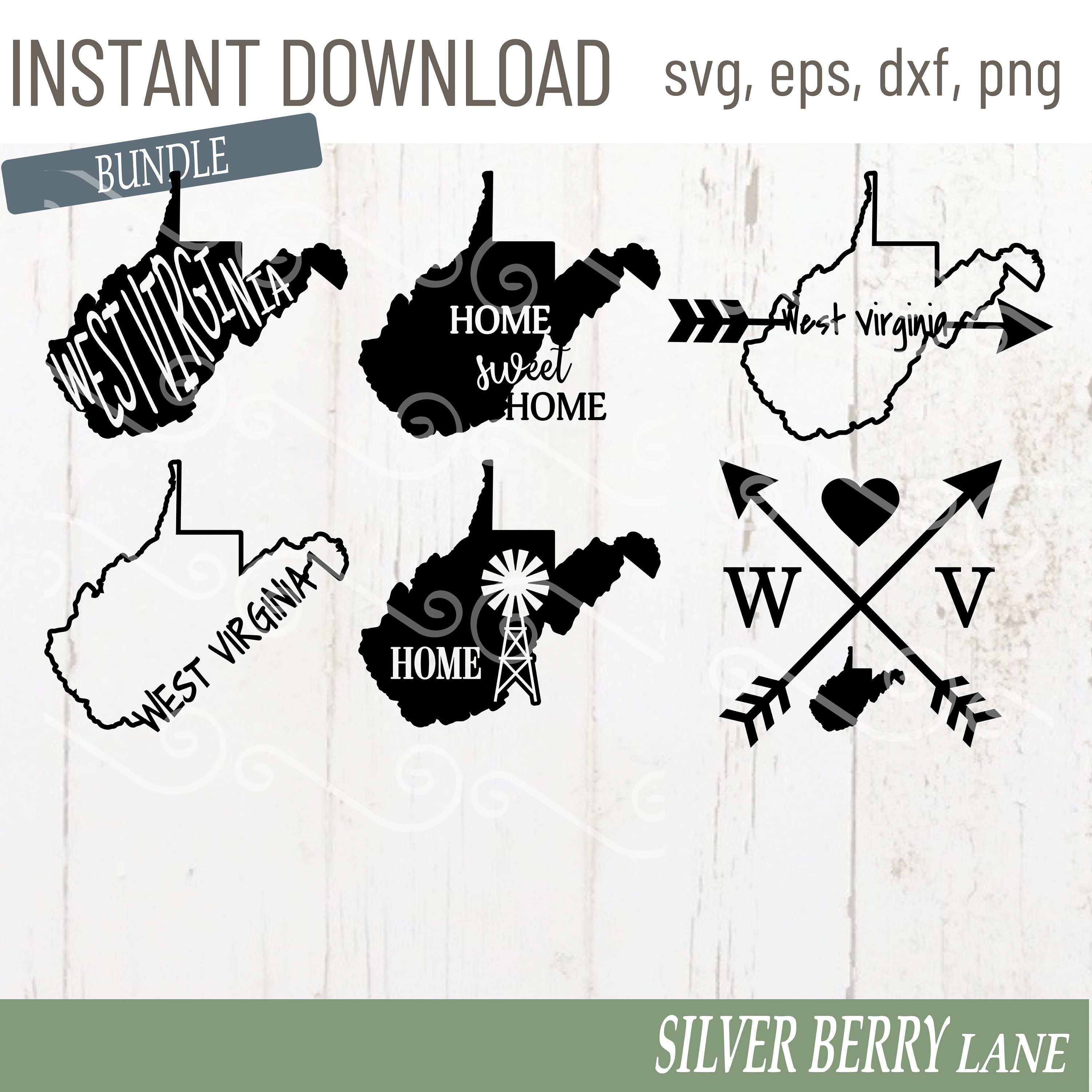 West Virginia Svg-west Virginia State Svg-west Virginia Bundle-west ...