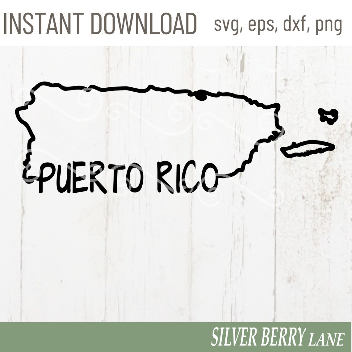Puerto Rico Svg-puerto Rico State Svg-puerto Rico Bundle-puerto Rico ...