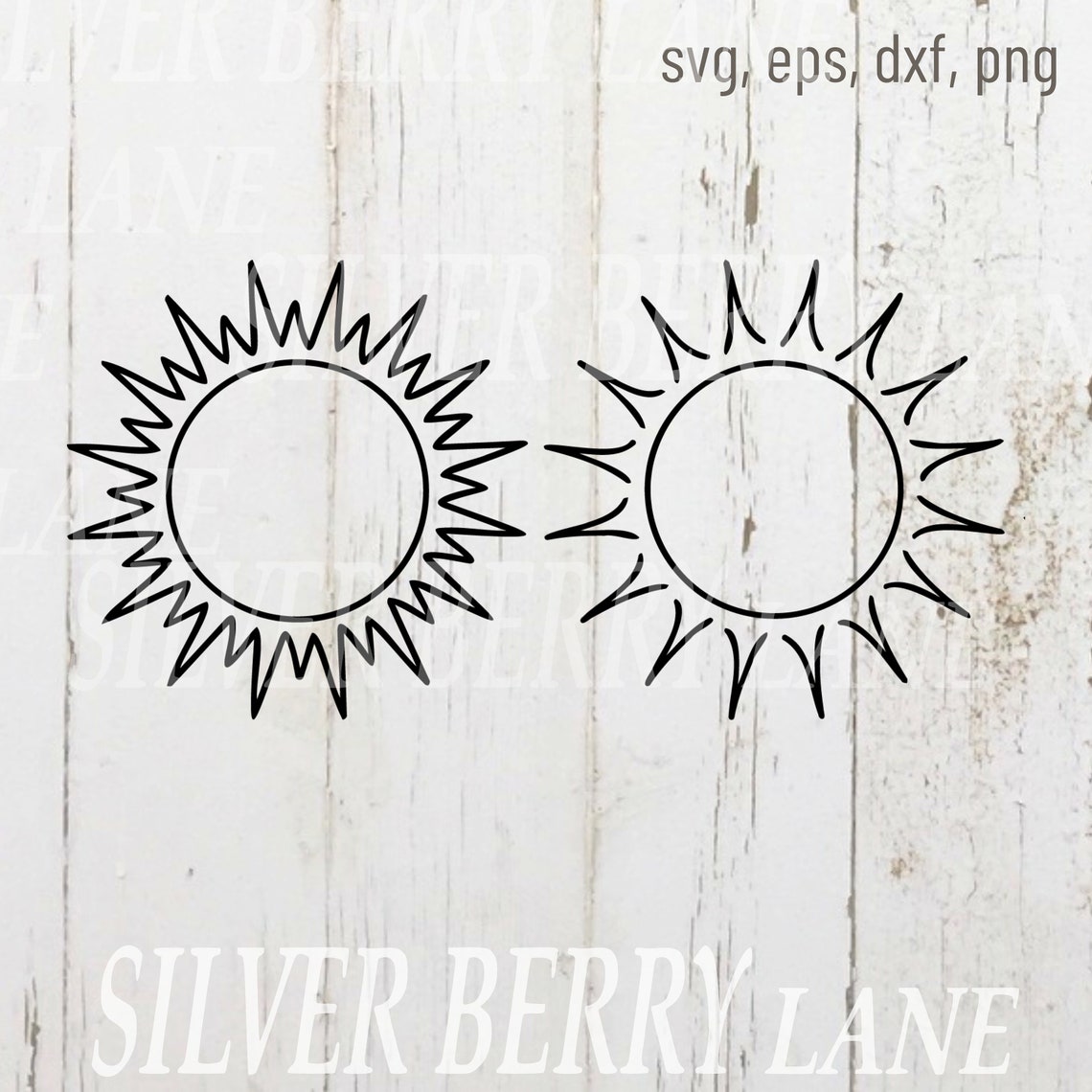 Sun Svg-sun Clip Art-sun Cut File-hand Drawn Sun-sun Bundle Svg ...