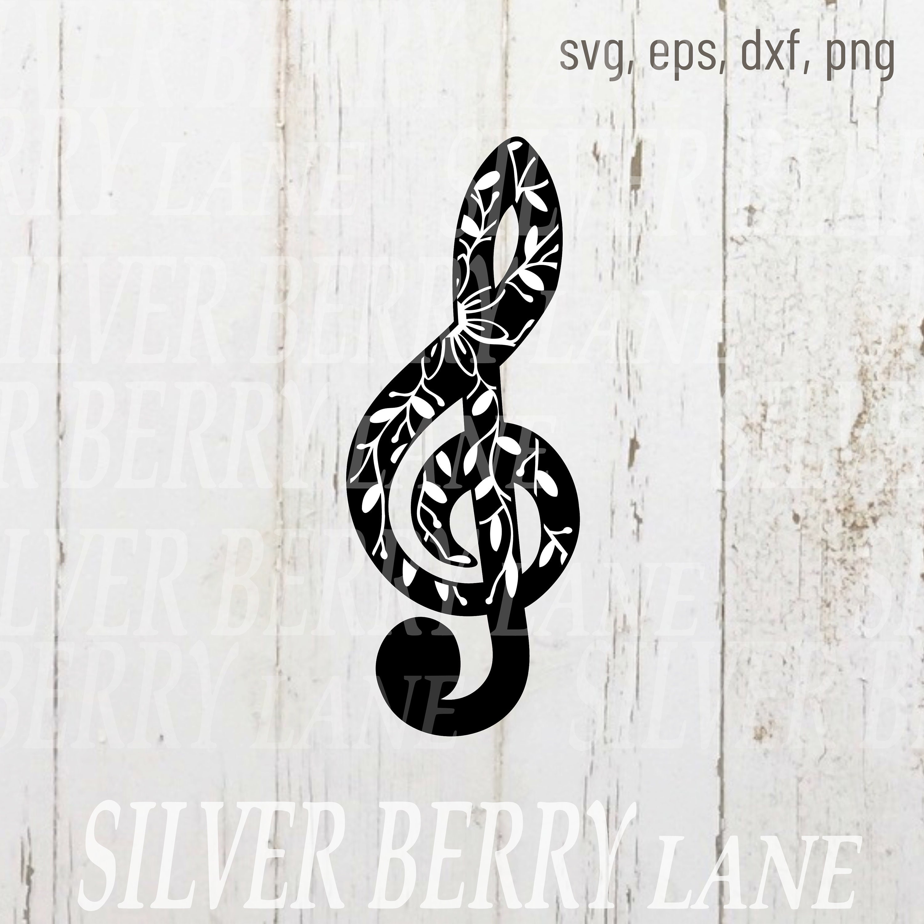 Treble clef SVG-Treble clef mandala SVG-Music SVG-Music Notes | Etsy