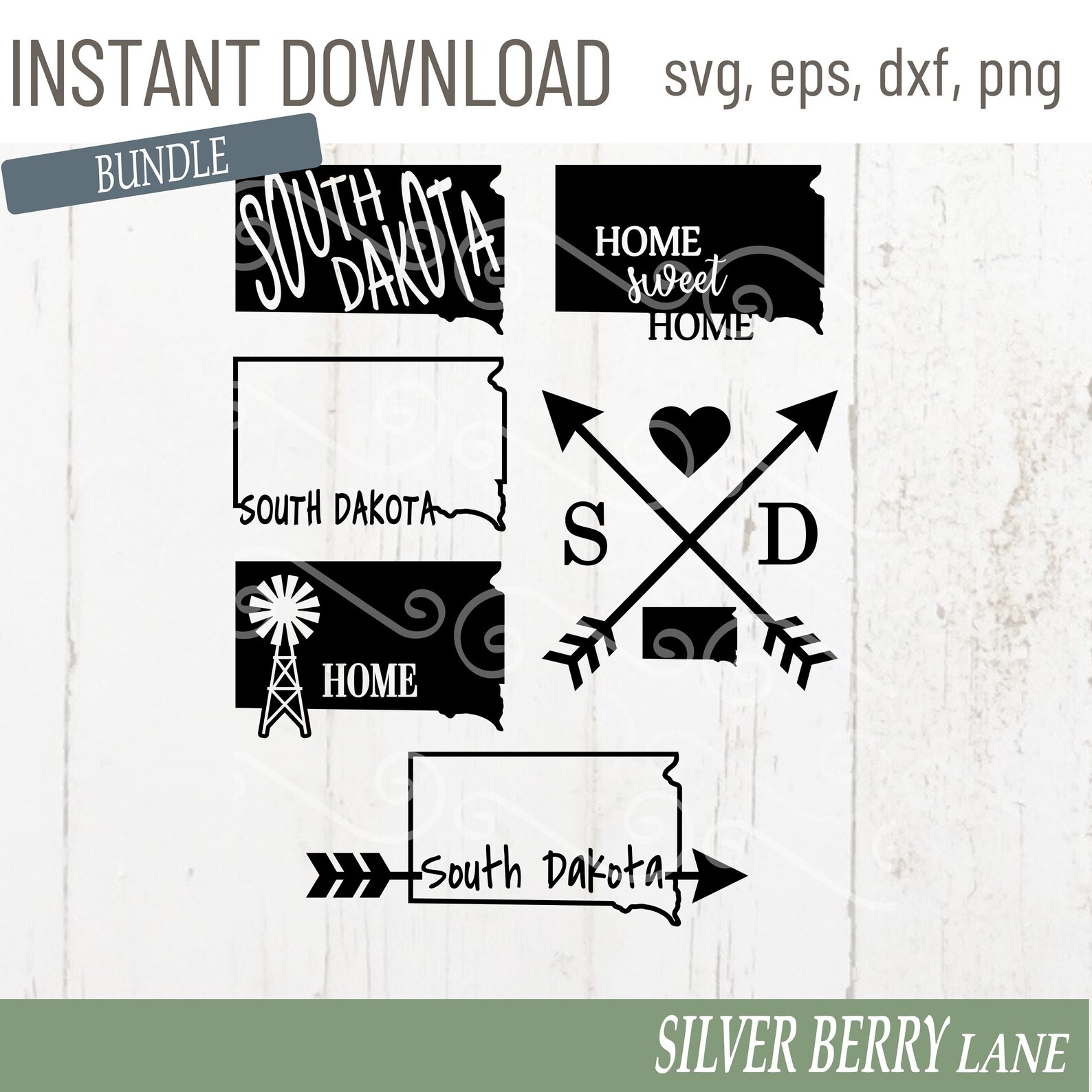 South Dakota Svg-south Dakota State Svg-south Dakota Bundle-south ...