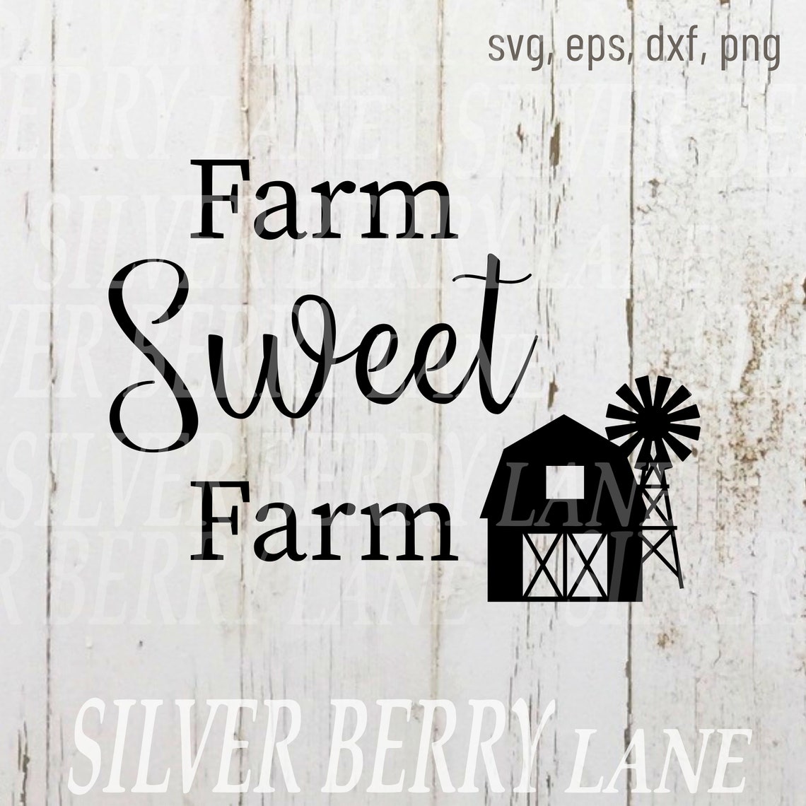Farm Sweet Farm Svg-windmill SVG Farmhouse Svg-barn Svg-barn - Etsy