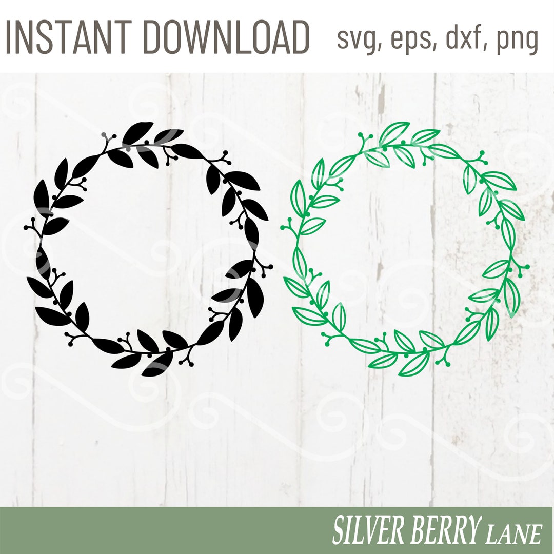 Wreath Svg-farmhouse Wreath Svg-hand Drawn Wreath Svg-farm Sign Png ...