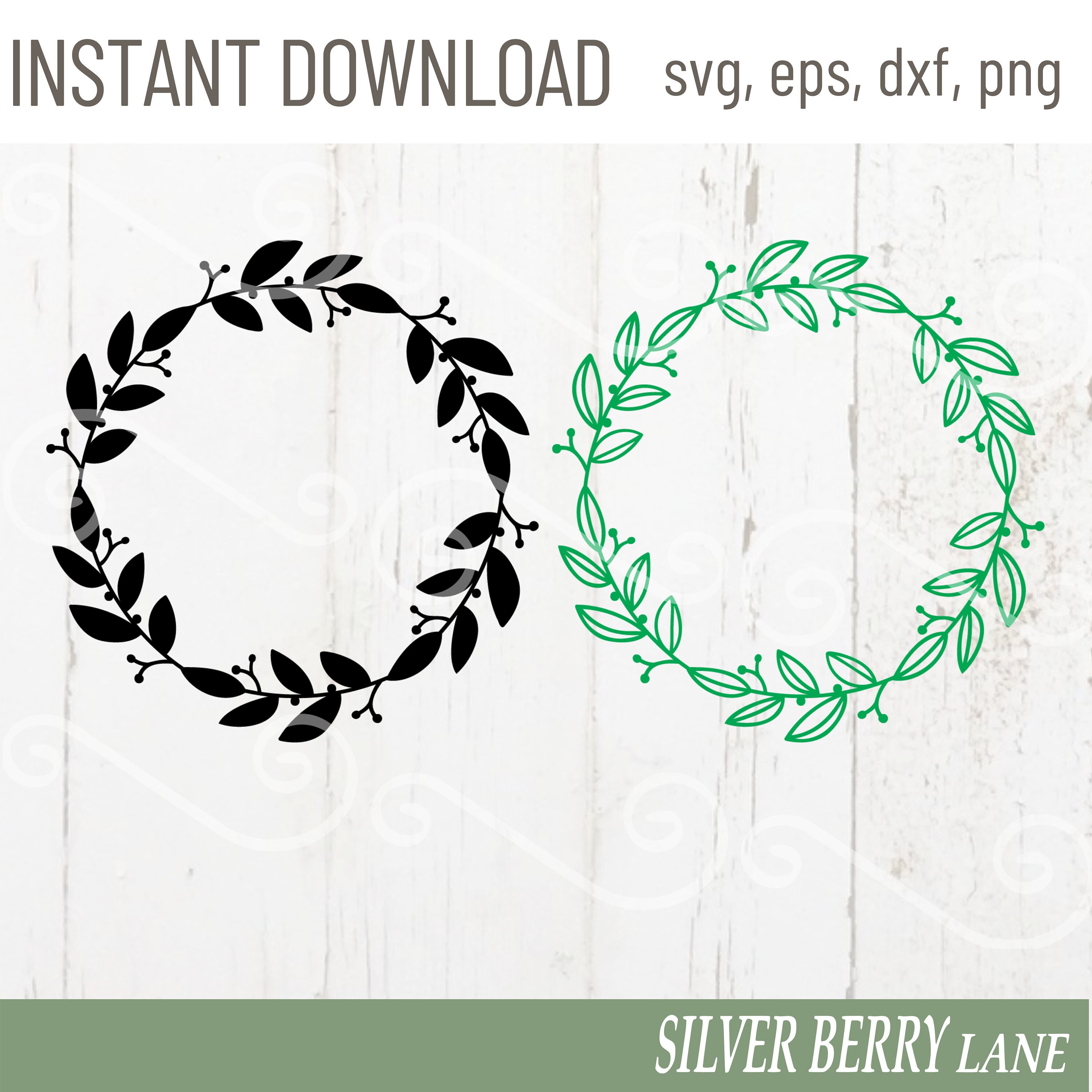 Wreath Svg-farmhouse Wreath Svg-hand Drawn Wreath Svg-farm Sign Png ...