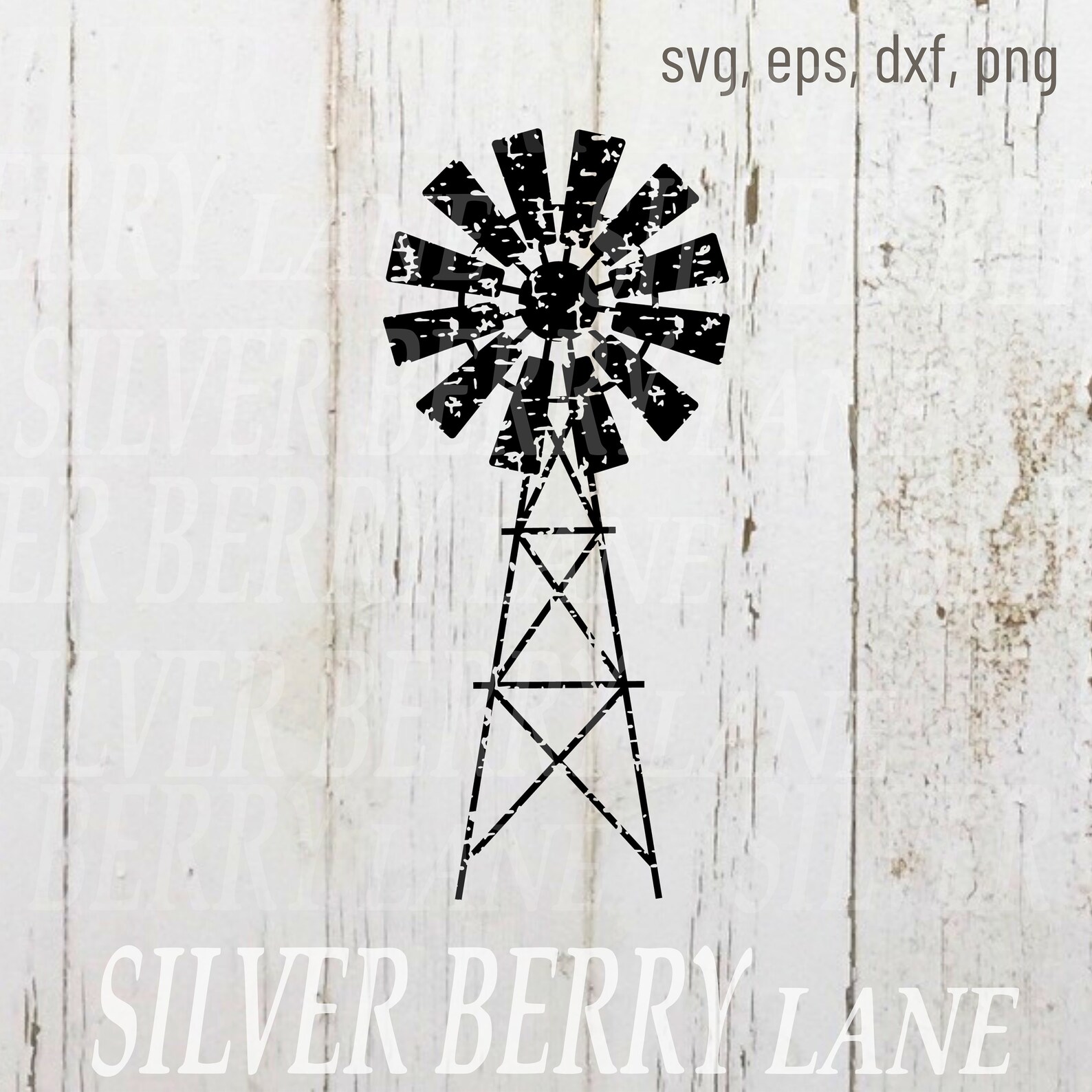 Windmill and Grunge Windmill Svg-windmill SVG- Farmhouse Svg-farm Svg ...
