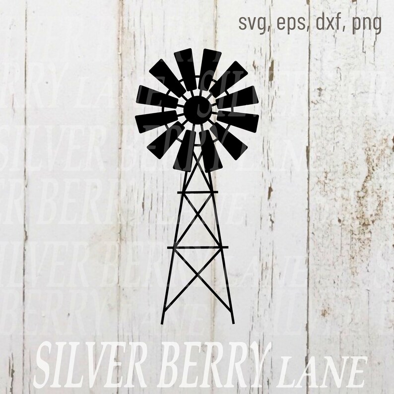 Windmill and Grunge Windmill Svg-windmill SVG- Farmhouse Svg-farm Svg ...