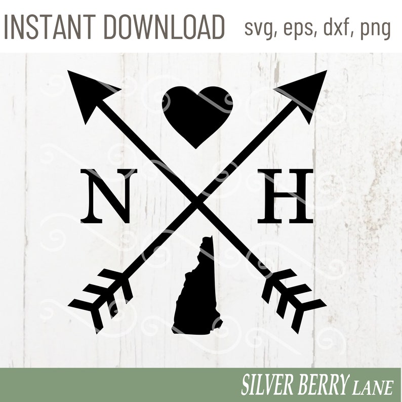 New Hampshire Svg-new Hampshire State Svg-new Hampshire Bundle-new ...