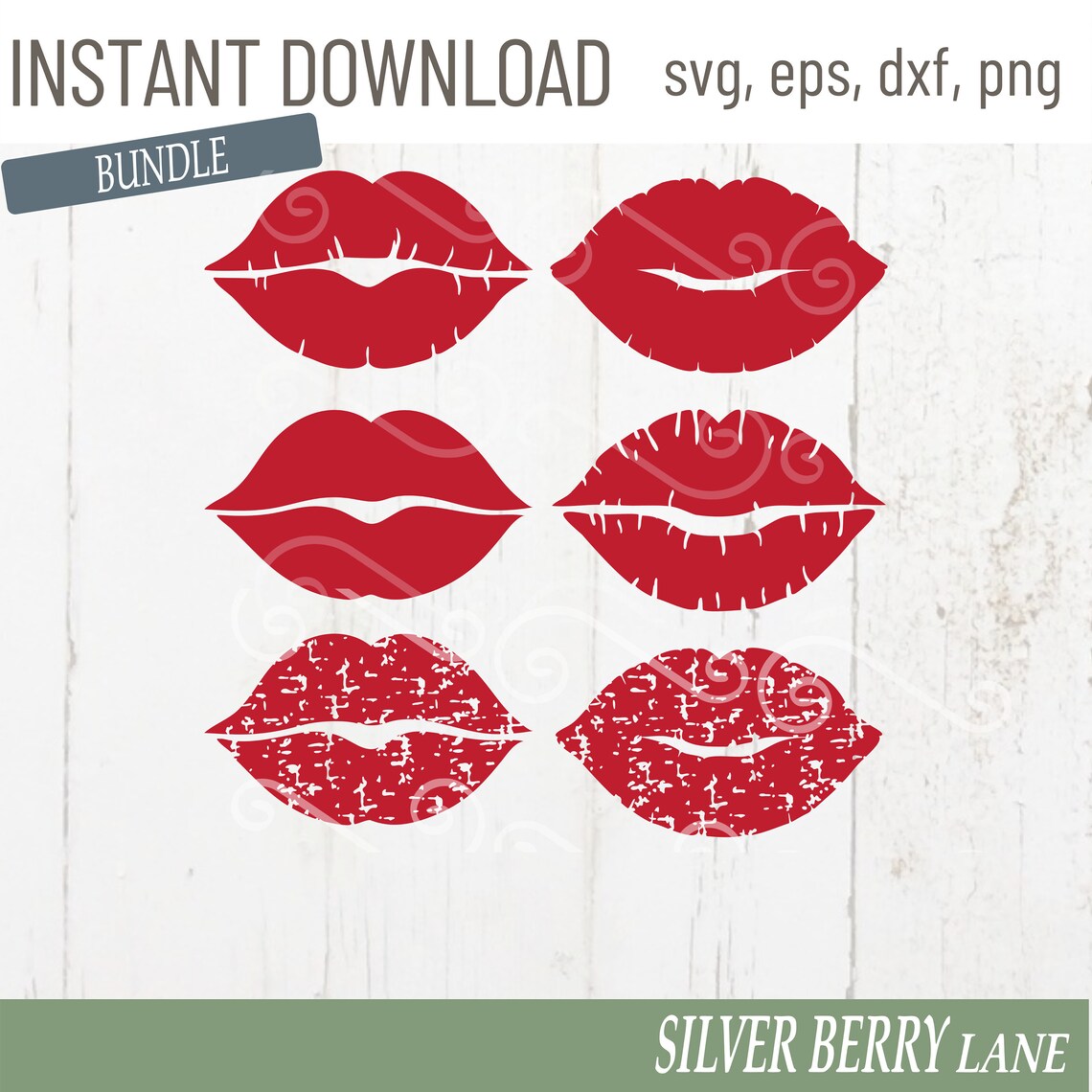 Lips Bundle Svg-lips Kiss Svg-lips Svg-lips Shirt-distressed Lips Svg ...