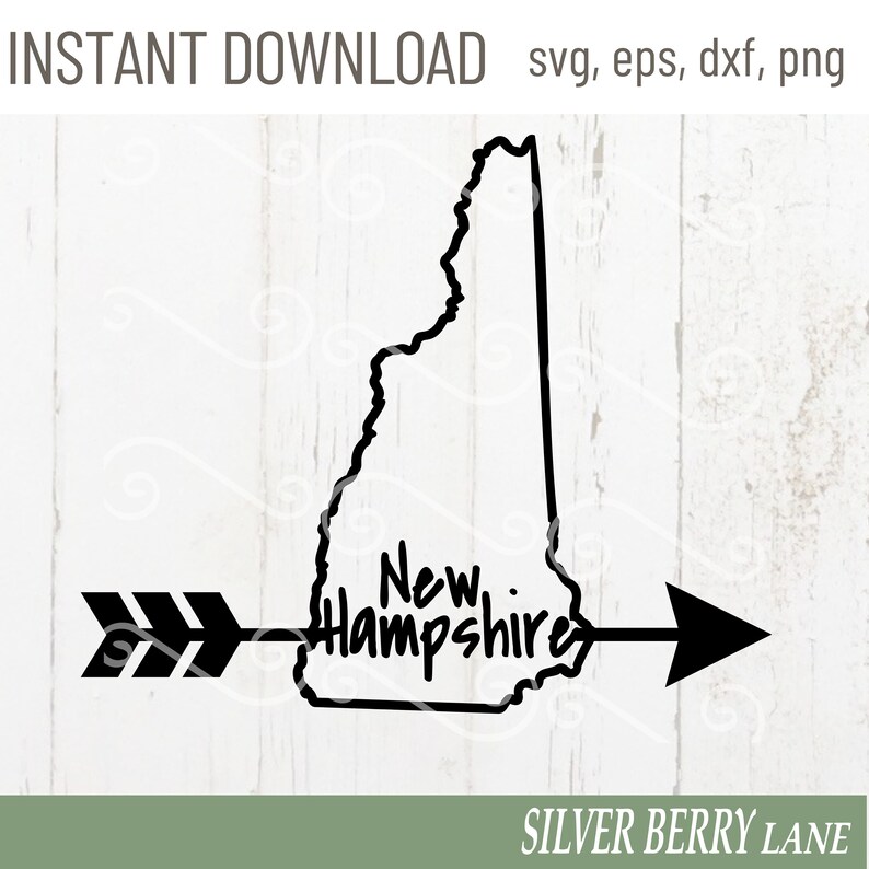 New Hampshire Svg-new Hampshire State Svg-new Hampshire Bundle-new ...
