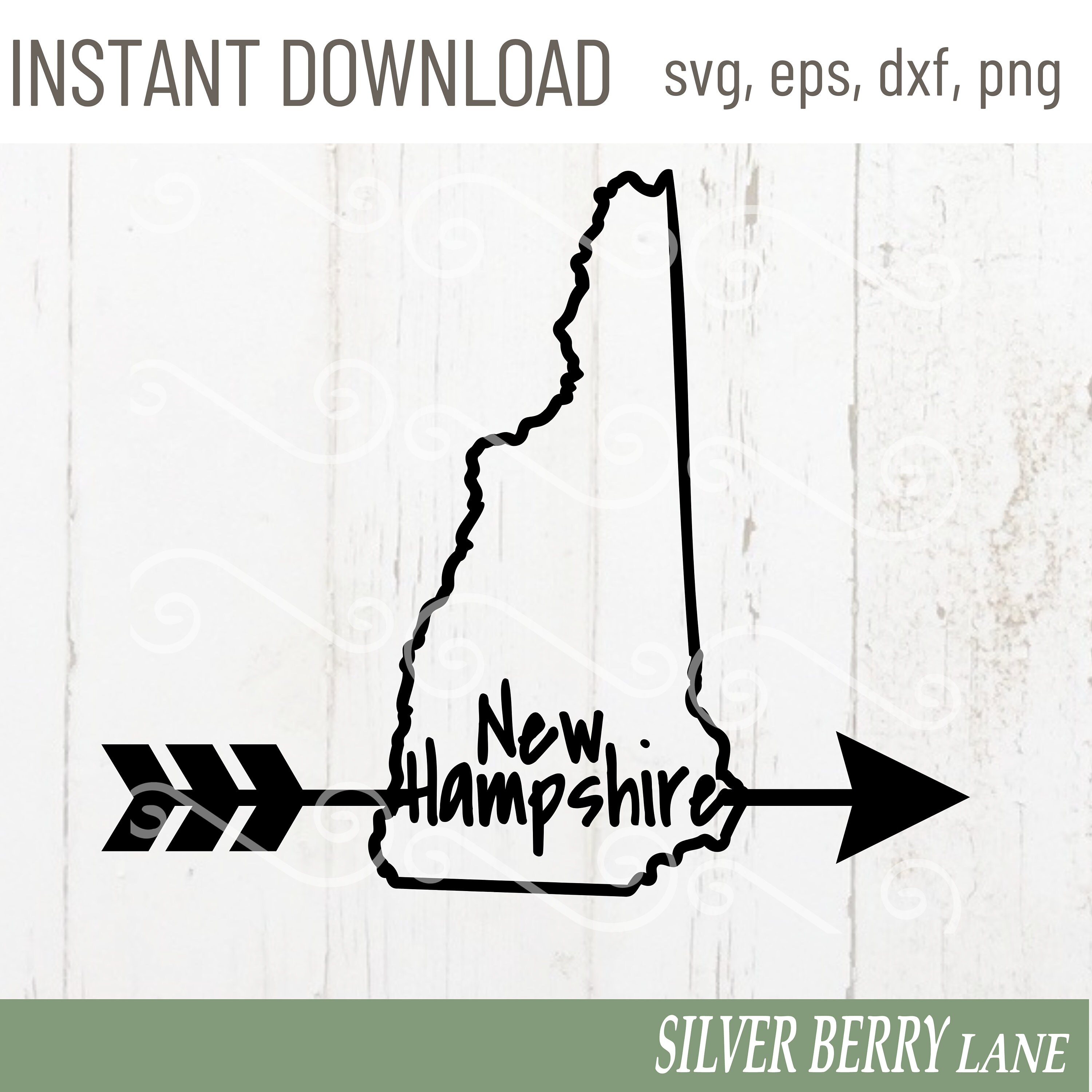New Hampshire Svg-new Hampshire State Svg-new Hampshire Bundle-new ...