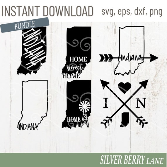 Indiana Svg-indiana State Svg-indiana Bundle-indiana Shirt-in - Etsy