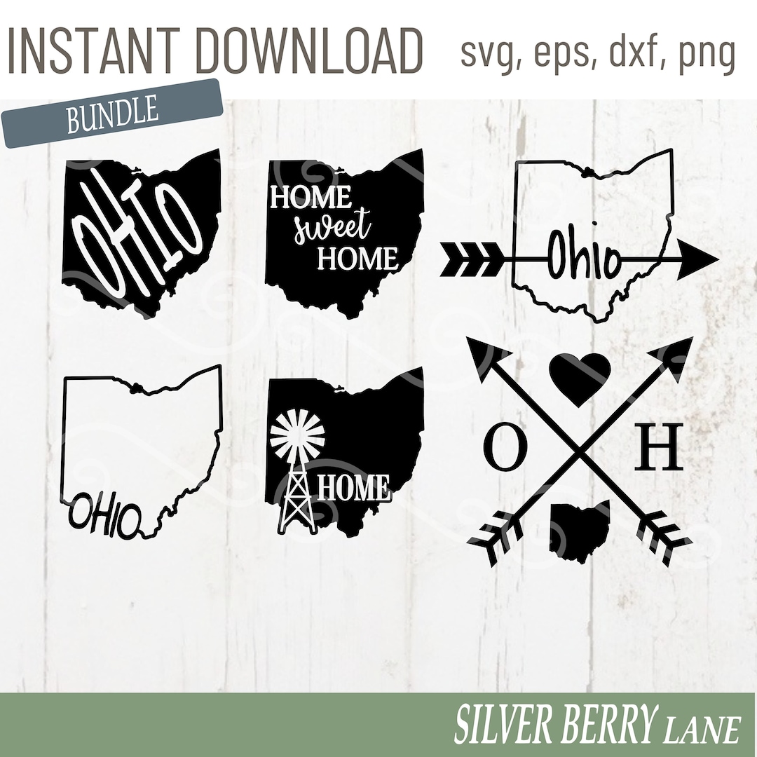 Ohio Svg-ohio State Svg-ohio Bundle-ohio Shirt-oh Svg-states Svg-ohio ...