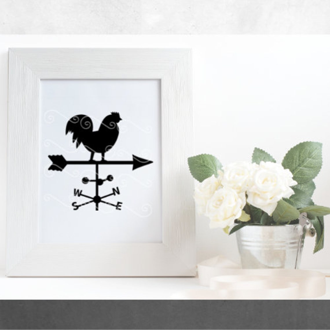 Rooster Weathervane Svg-rooster Svg-weathervane Rooster Svg-farmhouse ...